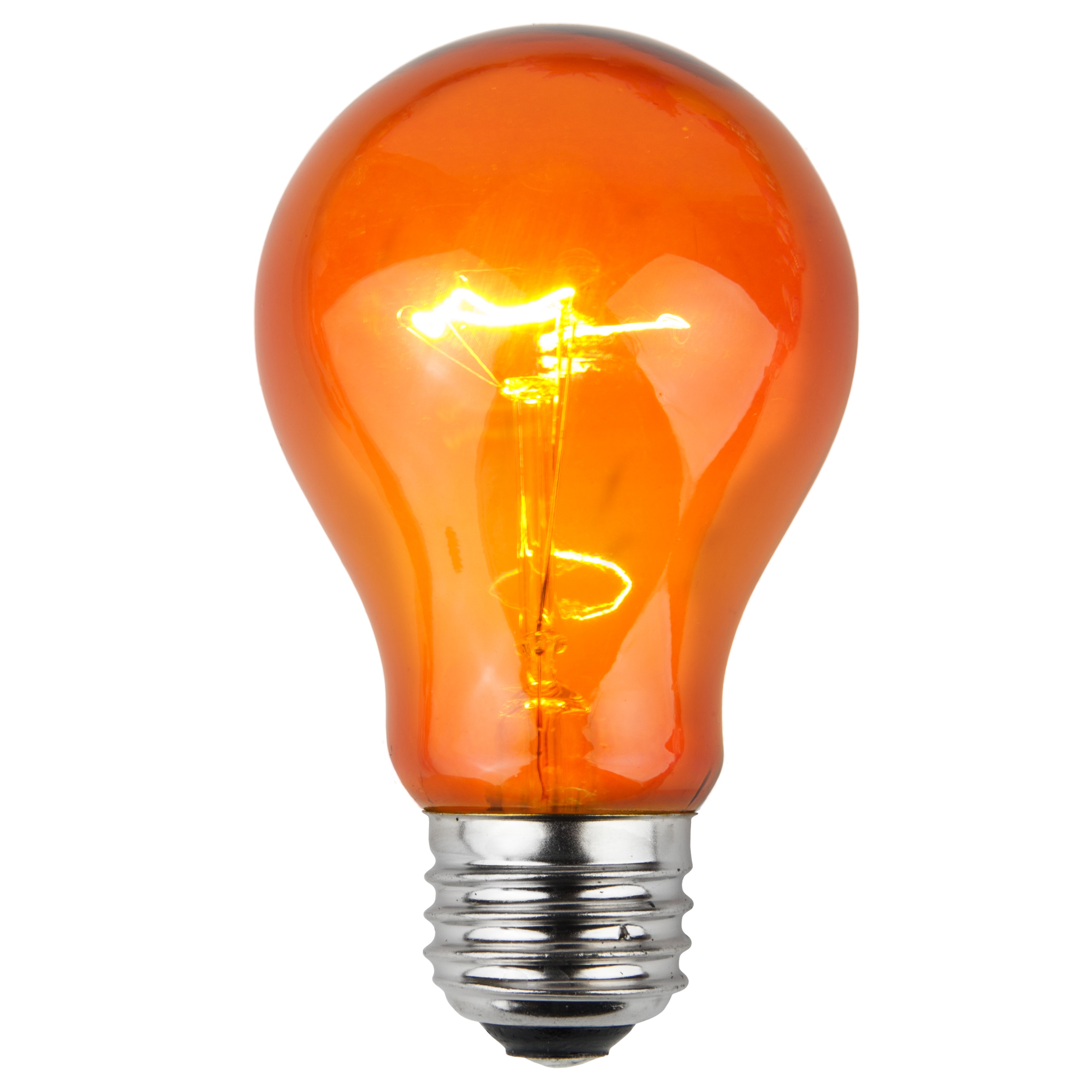 A19 Colored Party Bulbs, Amber - Yard Envy A19 Colored Party Bulbs, Amber - Yard Envy